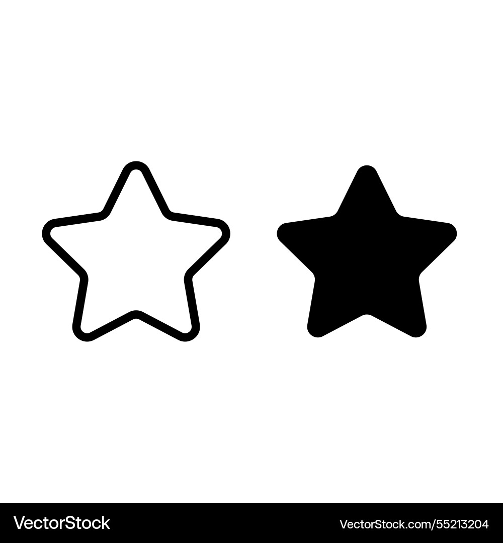 Stern Symbol schwarz Symbol Rückmeldung Zeichen Vektorbild