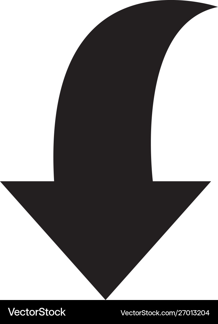 Way direction arrow icon on white background flat Vector Image