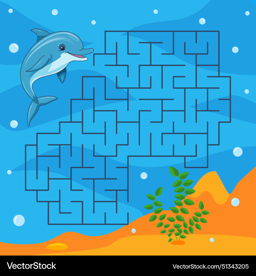 Children s game labyrinth on the theme Royalty Free Vector