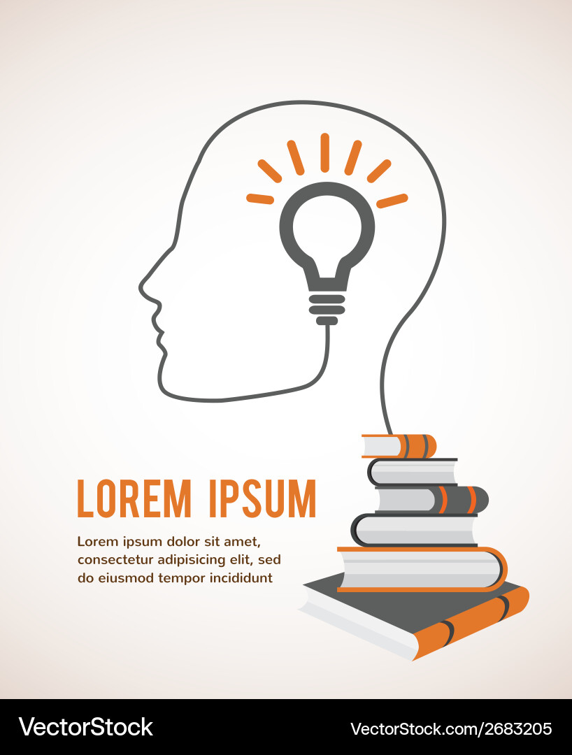 Concept of modern education infographic Royalty Free Vector