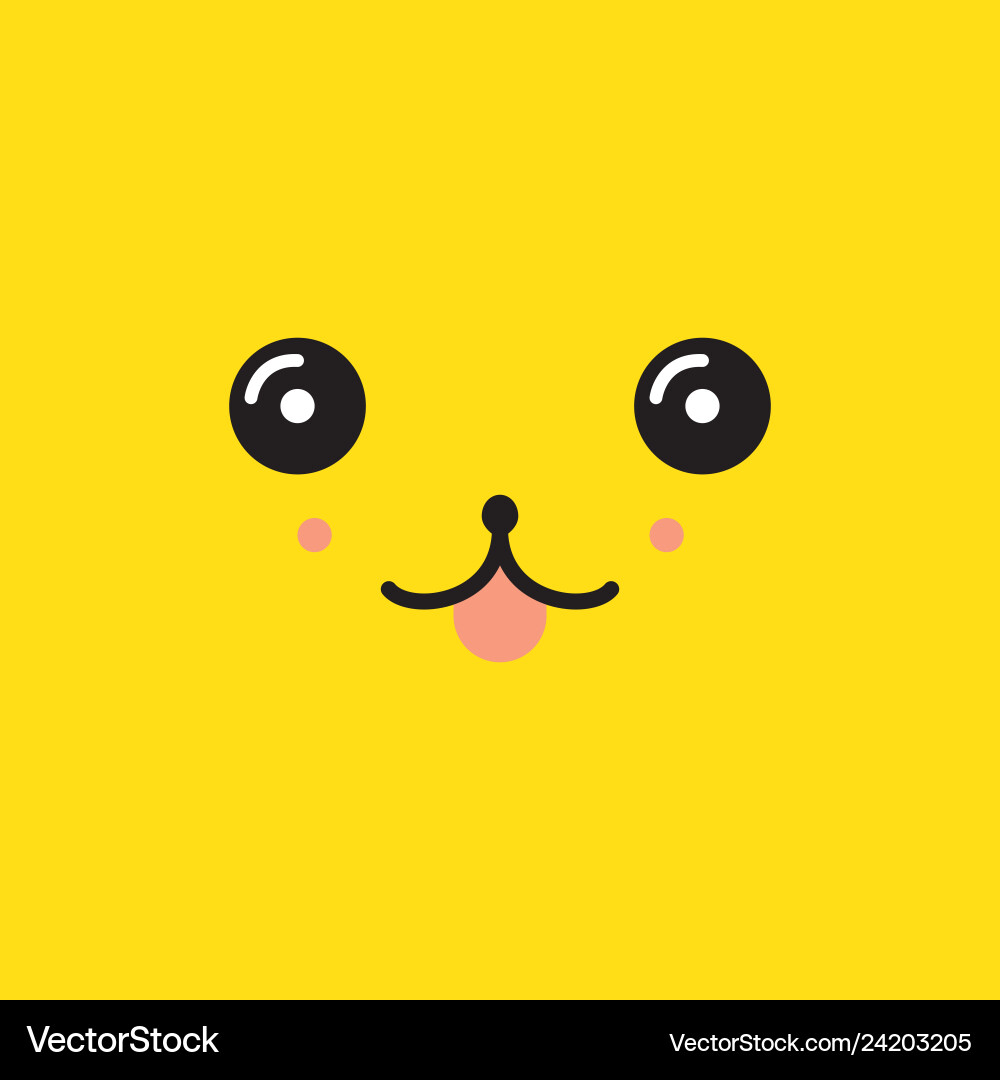 Cute face Royalty Free Vector Image - VectorStock