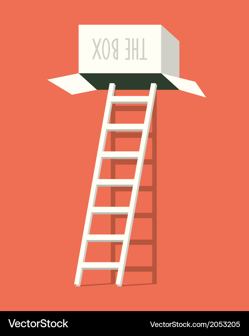 Enter the box Royalty Free Vector Image - VectorStock