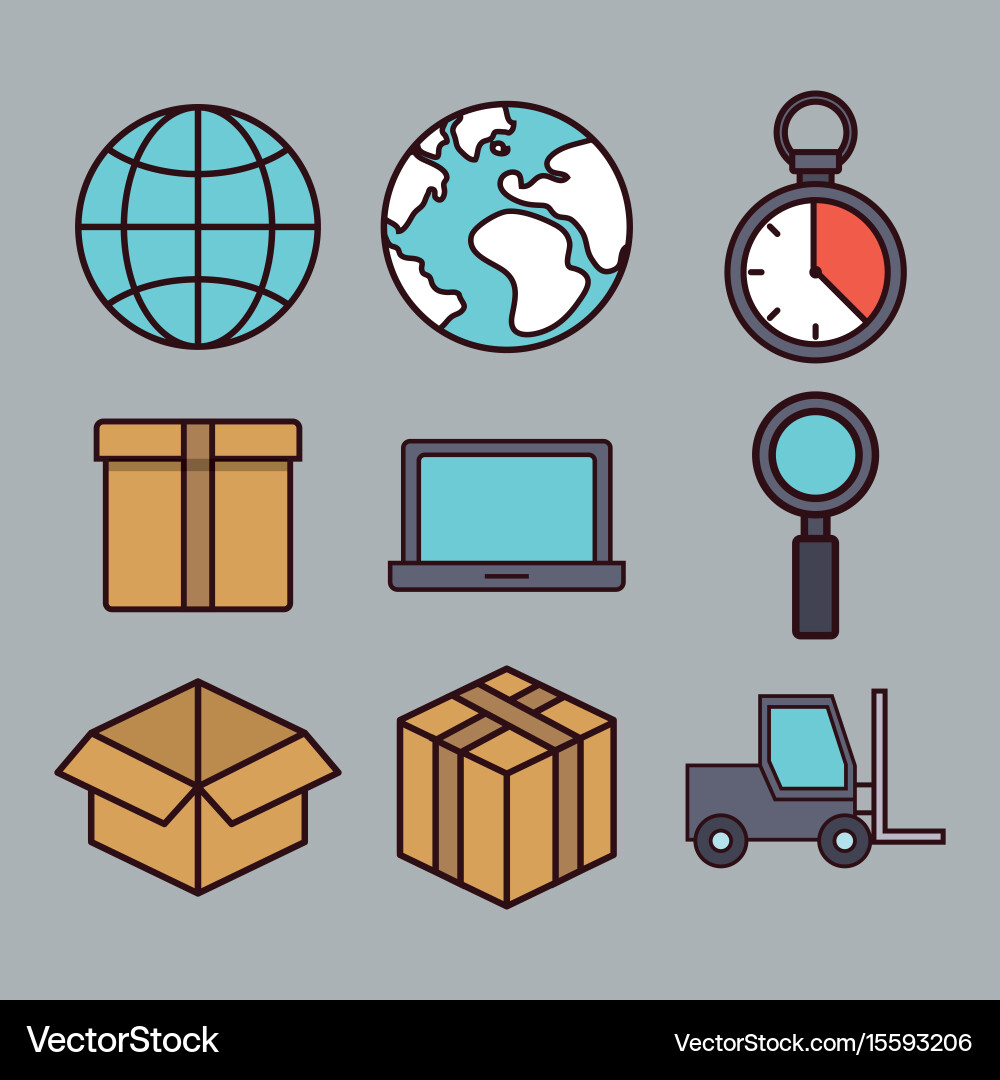 Delivery and shipping design Royalty Free Vector Image
