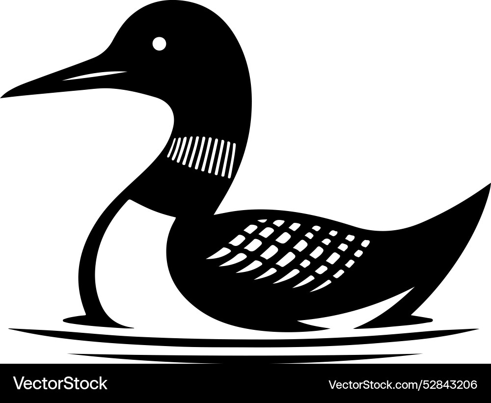 Loon logo art icons Royalty Free Vector Image - VectorStock