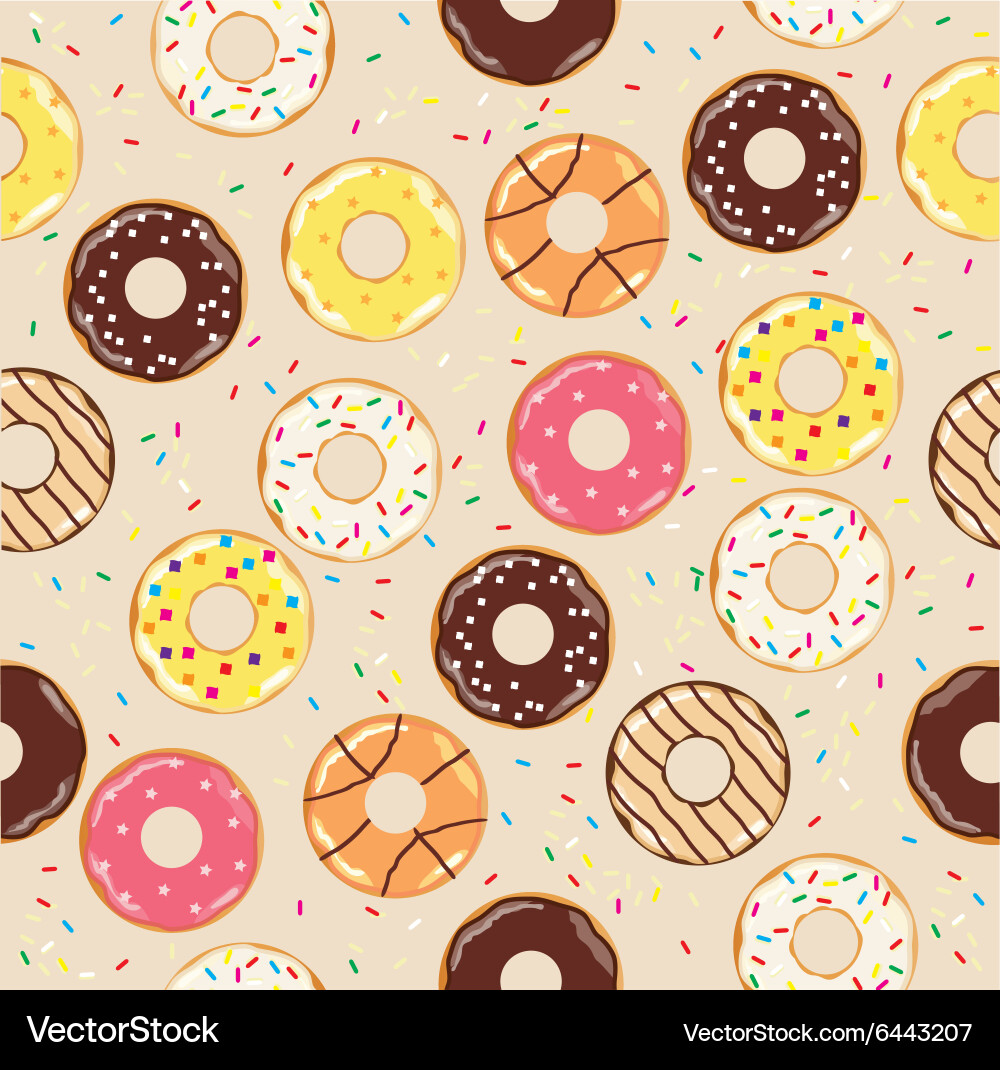 Donuts Royalty Free Vector Image - VectorStock