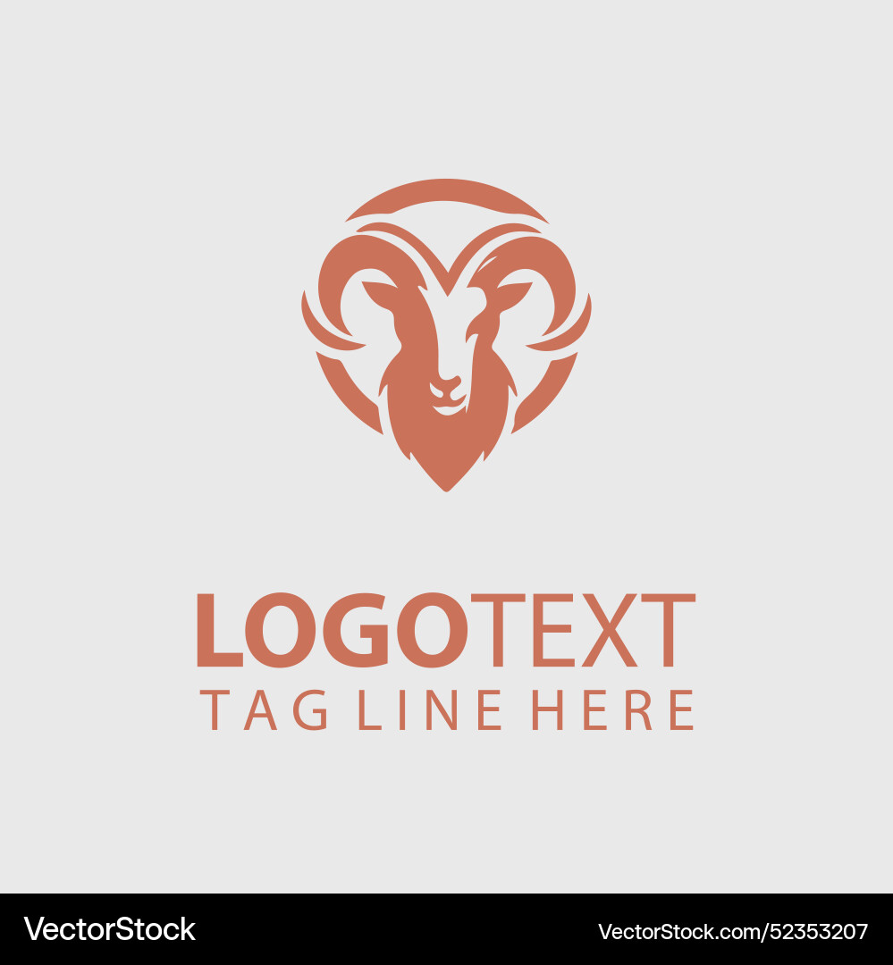 Goat logo Royalty Free Vector Image - VectorStock