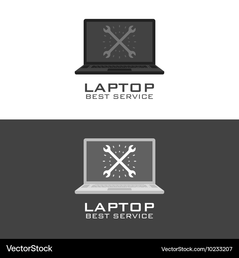 Laptop repair icon service maintenance Royalty Free Vector
