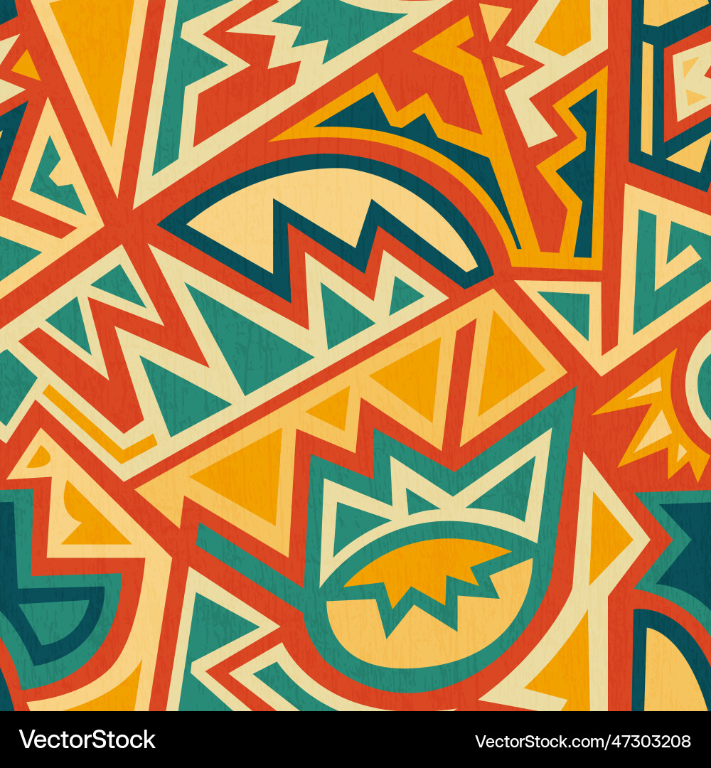 African geometric seamless pattern Royalty Free Vector Image
