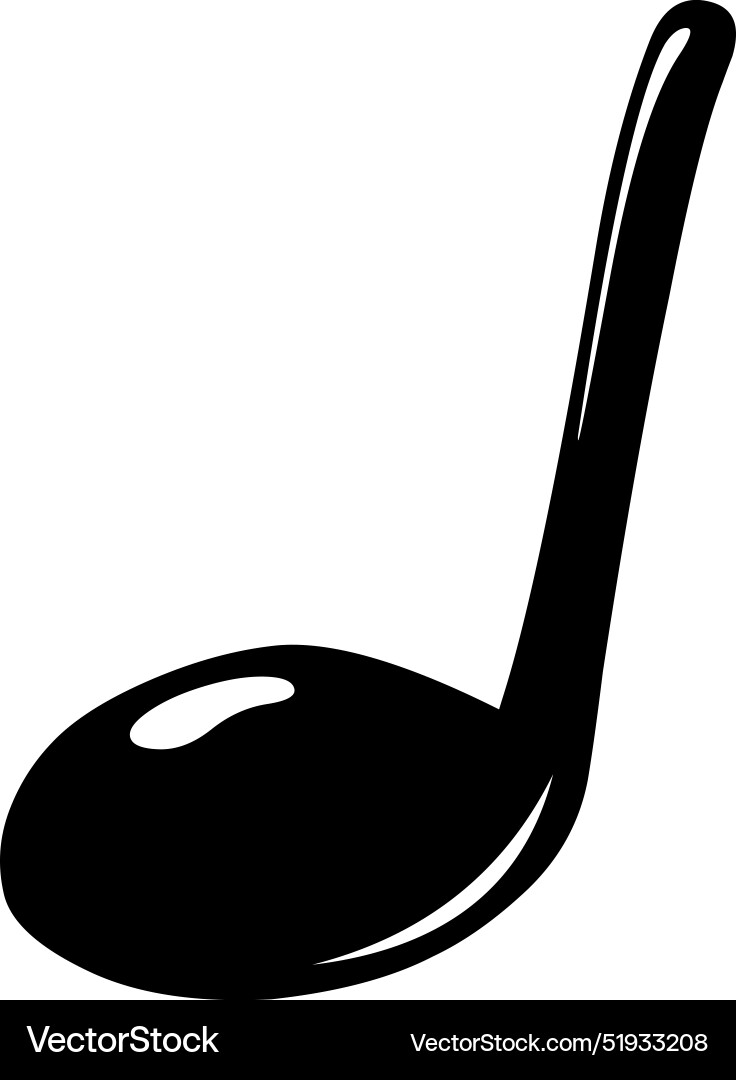 Black music note Royalty Free Vector Image - VectorStock