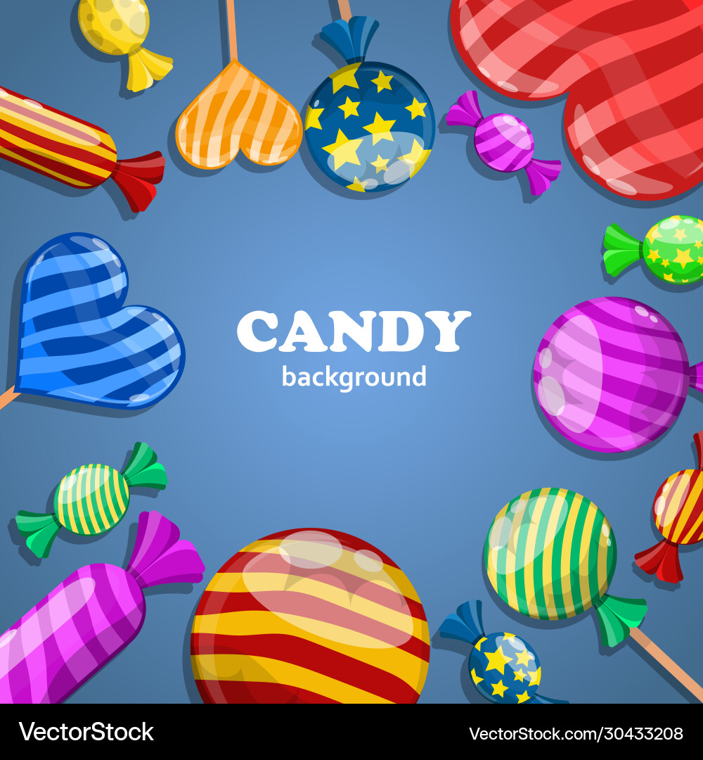 Candy background Royalty Free Vector Image - VectorStock