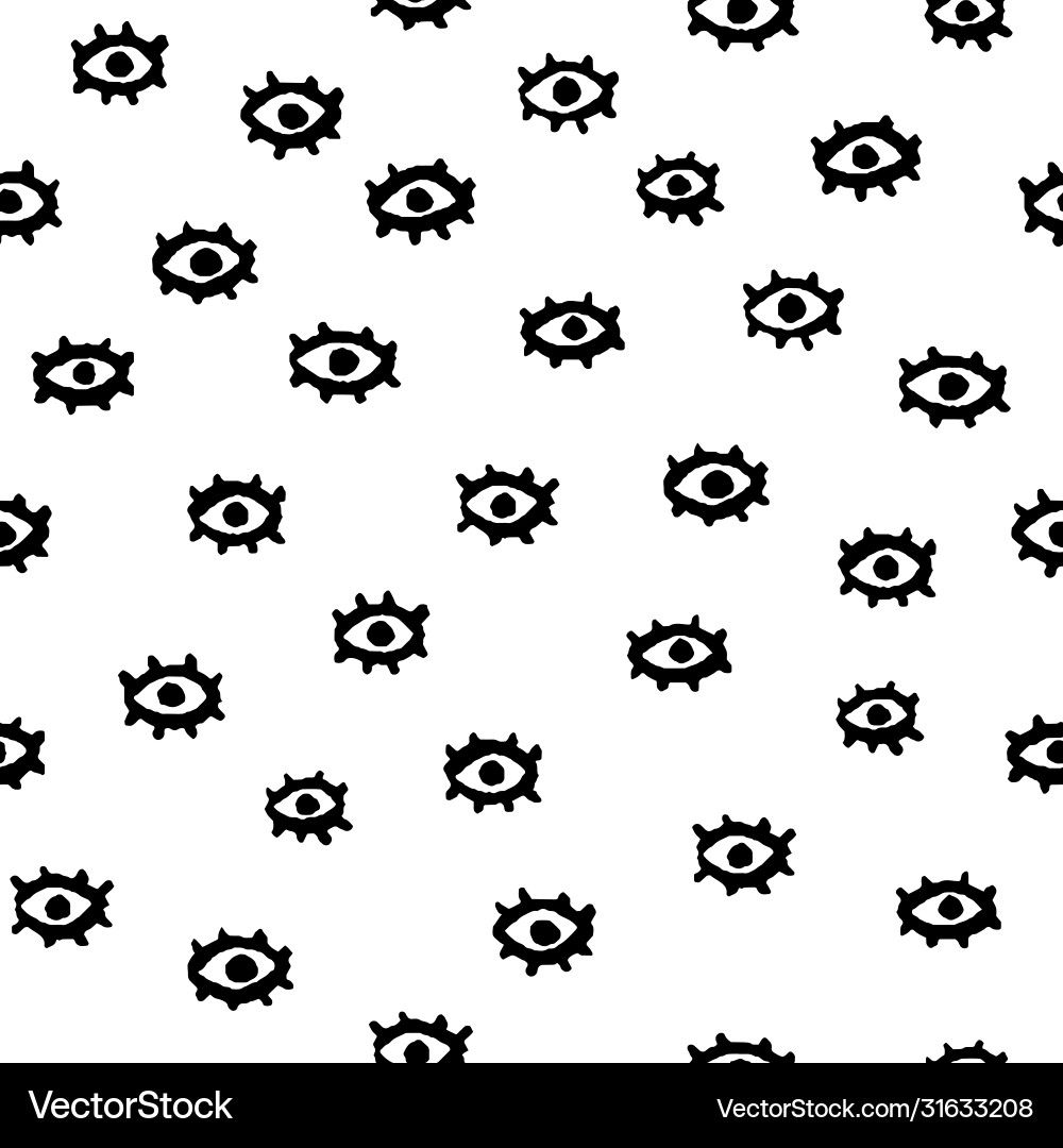 Eye Motif Seamless Pattern Royalty Free Vector Image