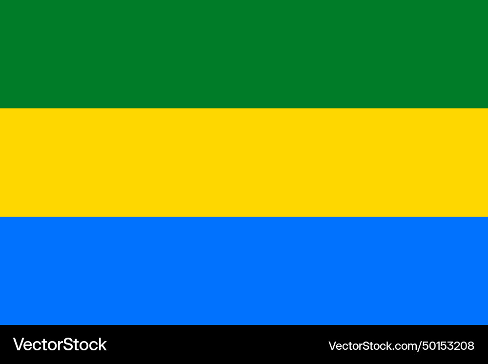 Flags of gabon Royalty Free Vector Image - VectorStock