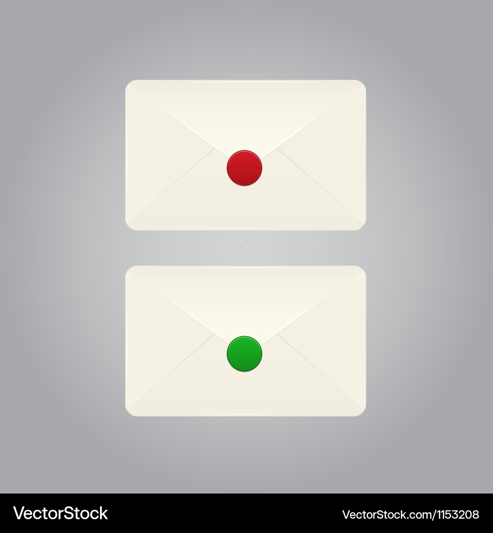Set of envelope Royalty Free Vector Image - VectorStock