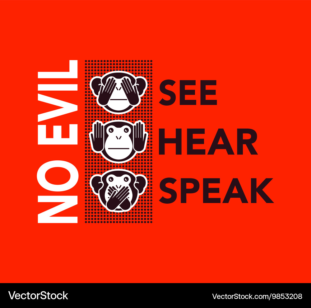 Wise monkeys Royalty Free Vector Image - VectorStock