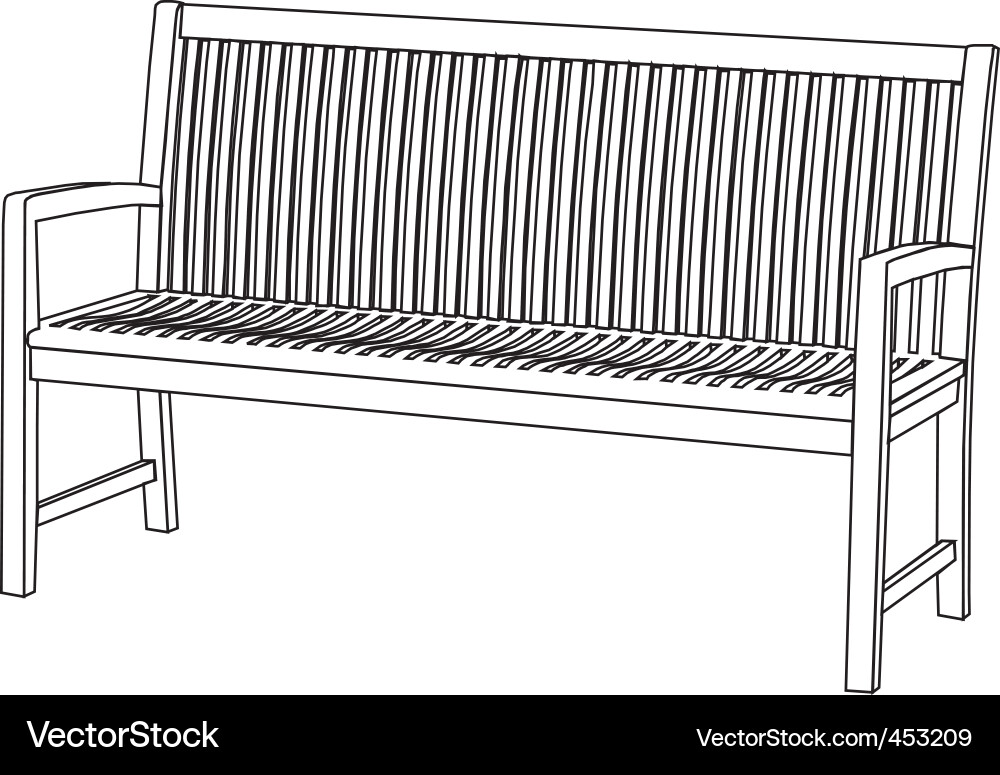Bench Royalty Free Vector Image - VectorStock