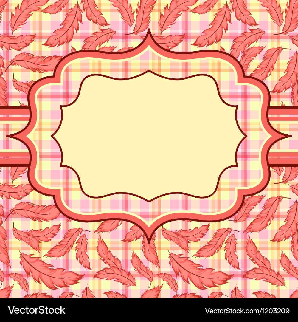 Bright country style invitation card Royalty Free Vector