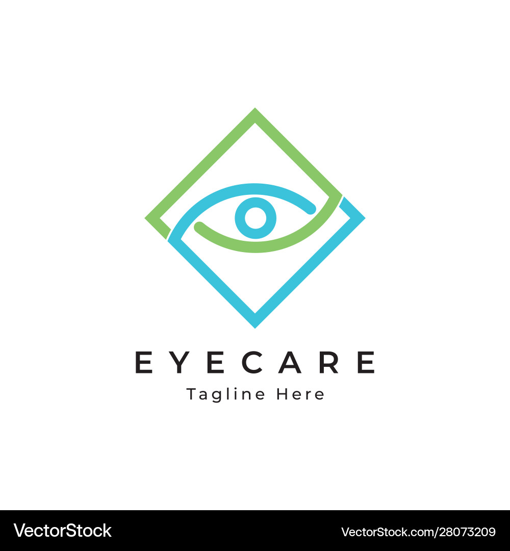 Eye care logo Royalty Free Vector Image - VectorStock