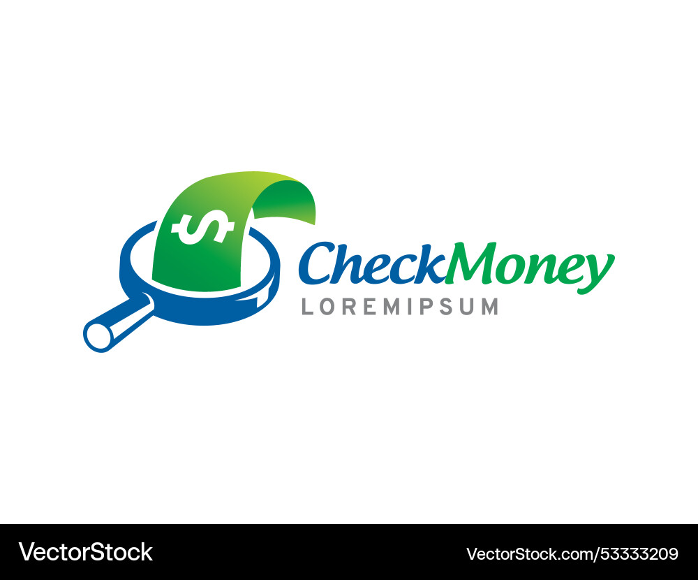 Money Check Icon Set Royalty Free Vector Image
