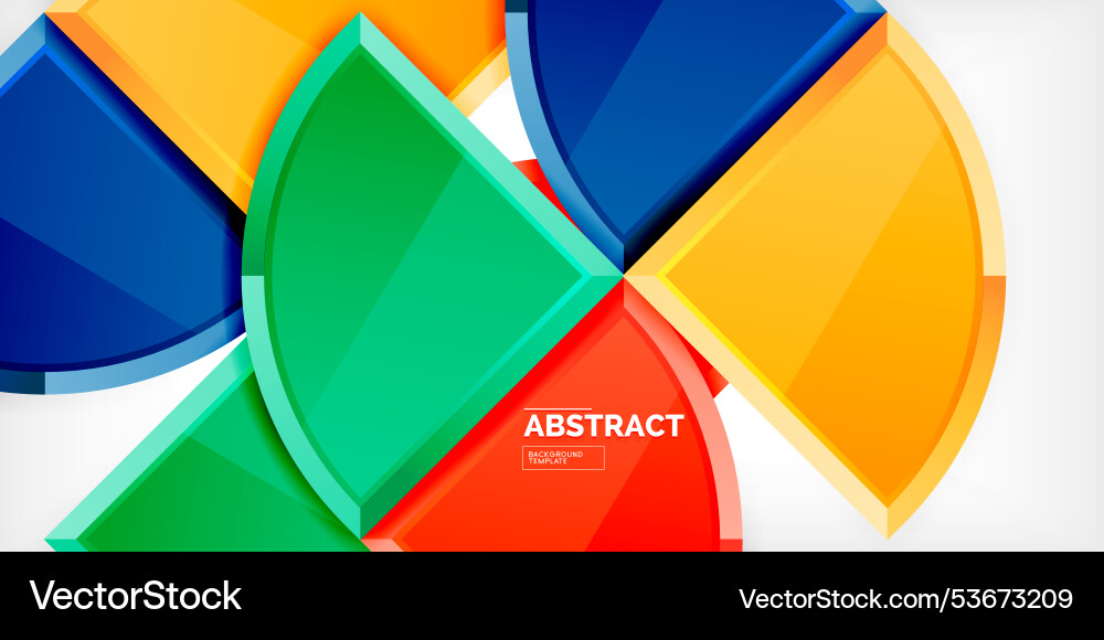 Triangle circles background Royalty Free Vector Image