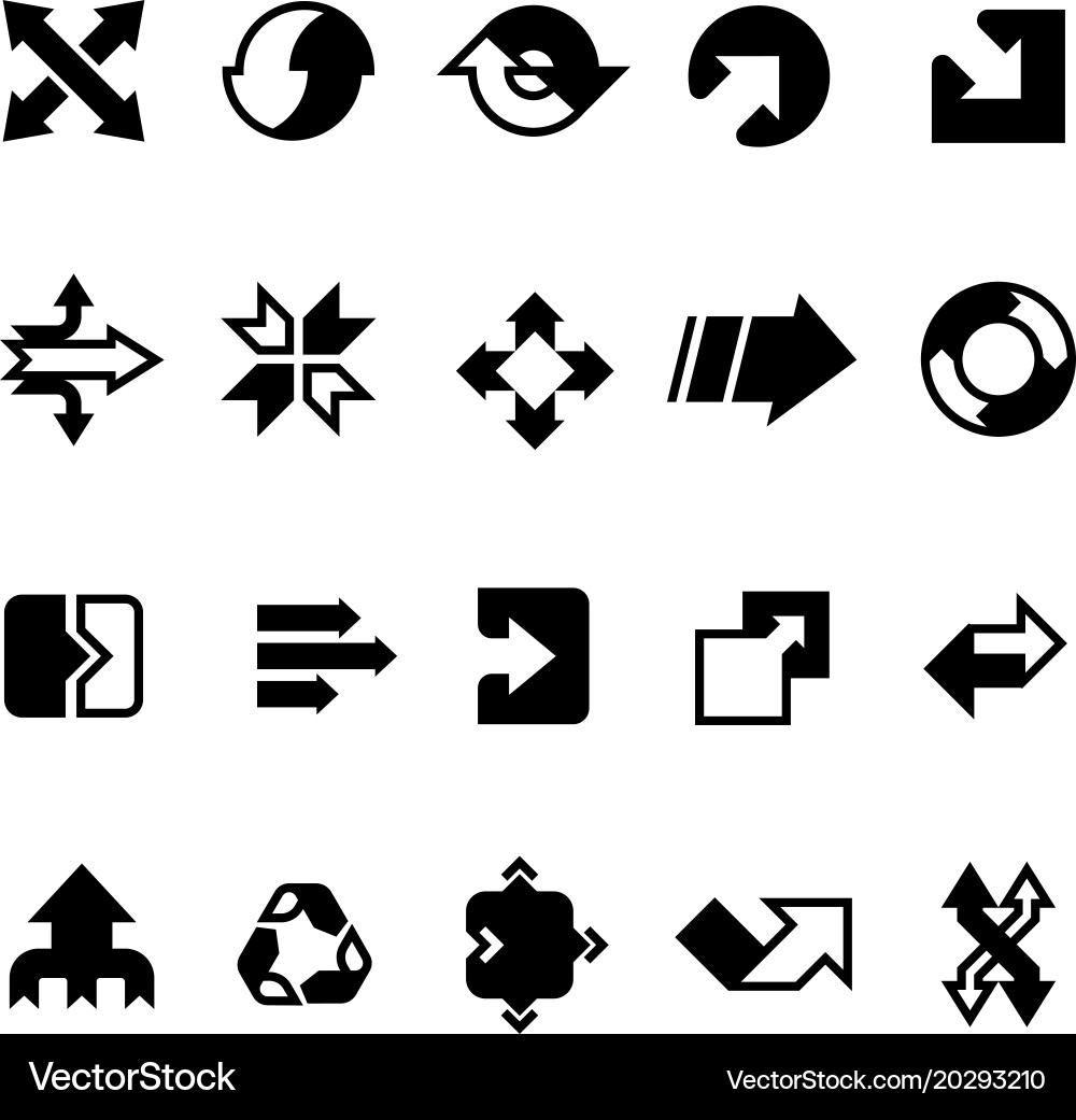 Complex business transition transform arrows Vector Image