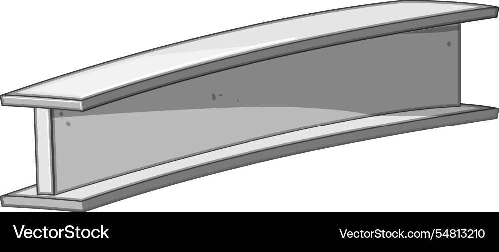 Construction steel beam cartoon Royalty Free Vector Image