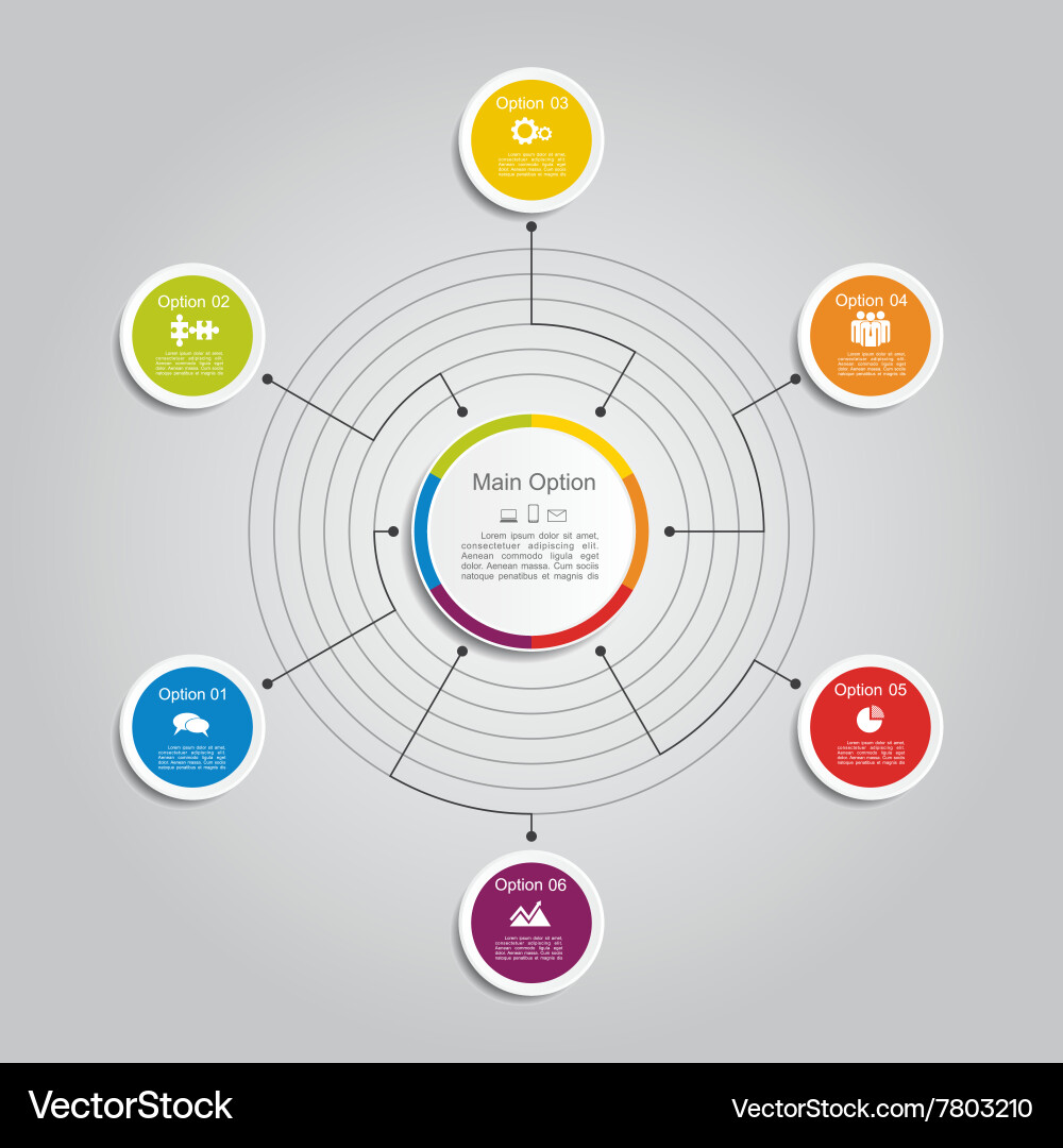 Infographic report template Royalty Free Vector Image
