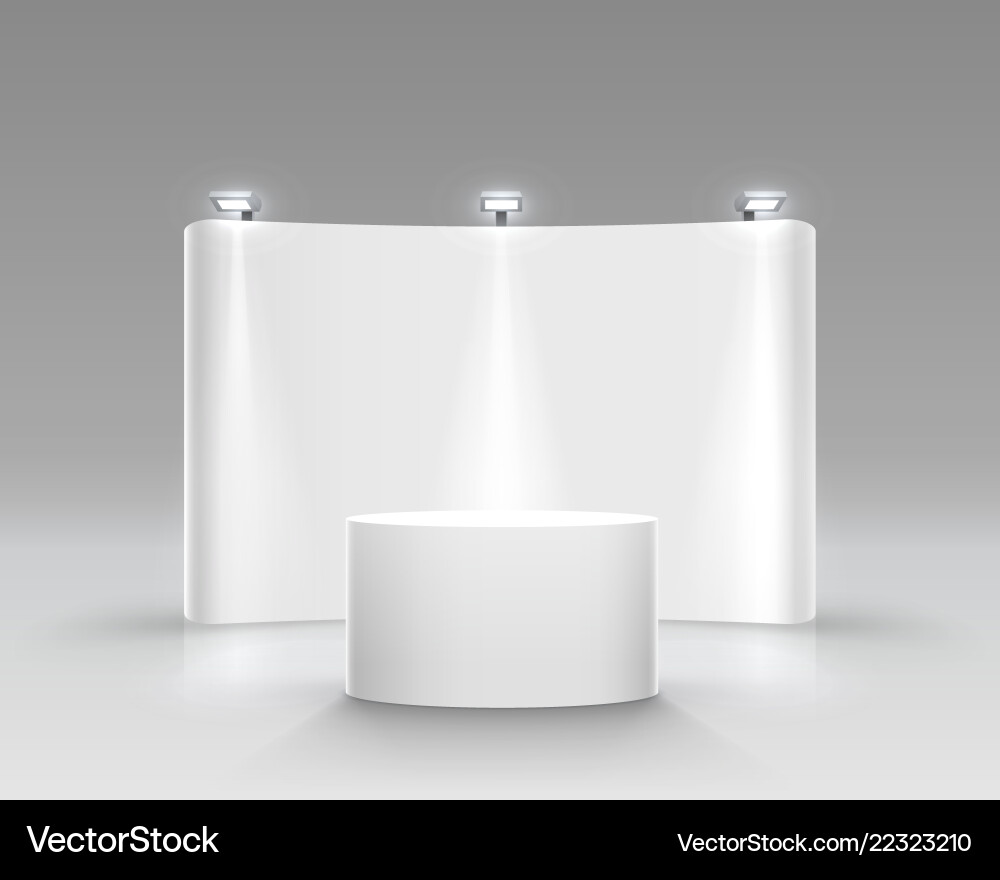Presentation Podium Scene Royalty Free Vector Image