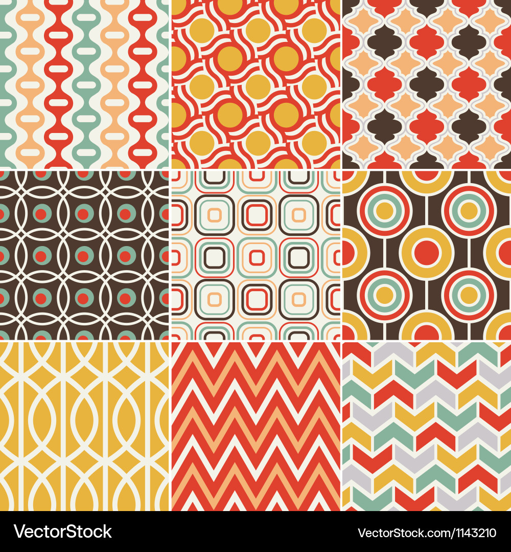 Retro Geometric Pattern Royalty Free Vector Image