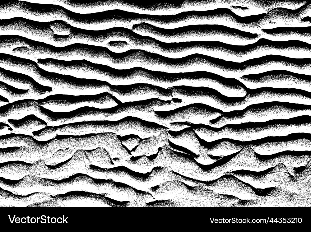 Sand effect black texture Royalty Free Vector Image