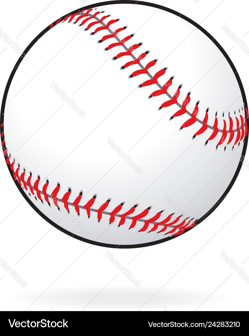 Simple classic baseball Royalty Free Vector Image