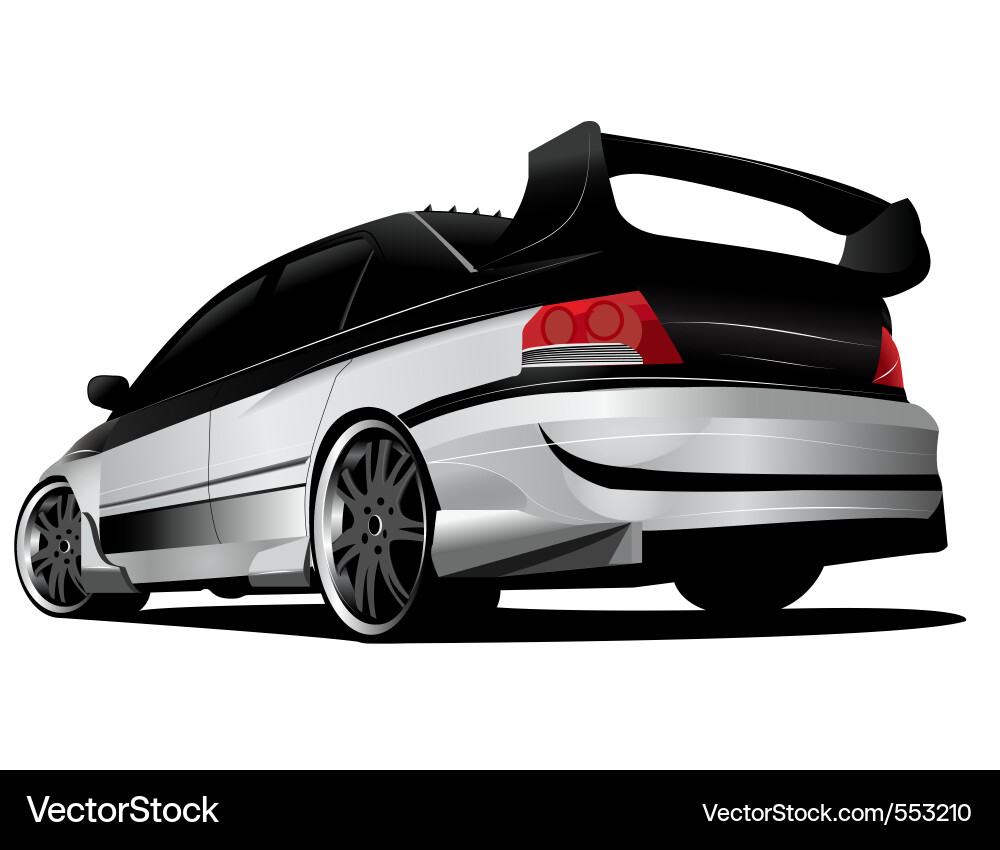 Street racer car Royalty Free Vector Image - VectorStock