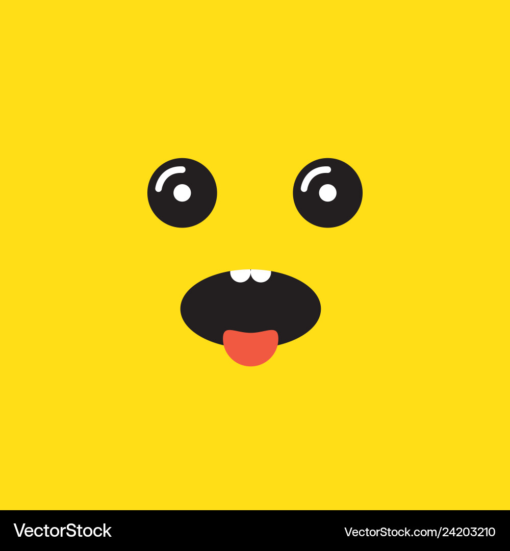 Wow face Royalty Free Vector Image - VectorStock