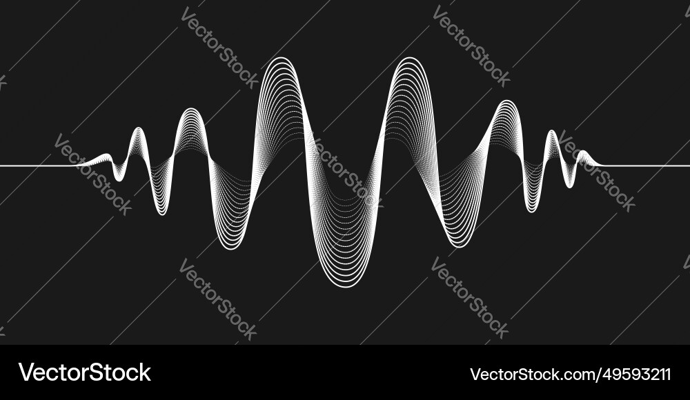 Acoustic signal Royalty Free Vector Image - VectorStock