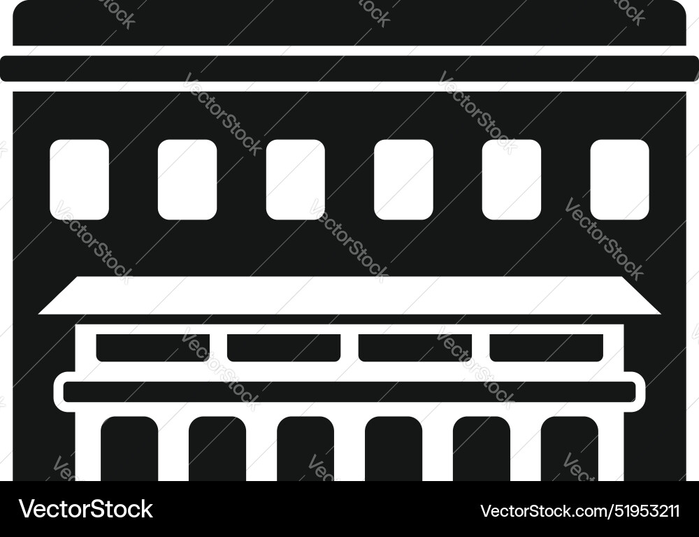 Big industrial building factory structure with Vector Image