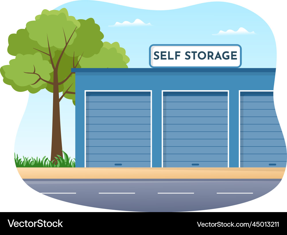 Cardboard Boxes in Storage Warehouse Royalty Free Vector