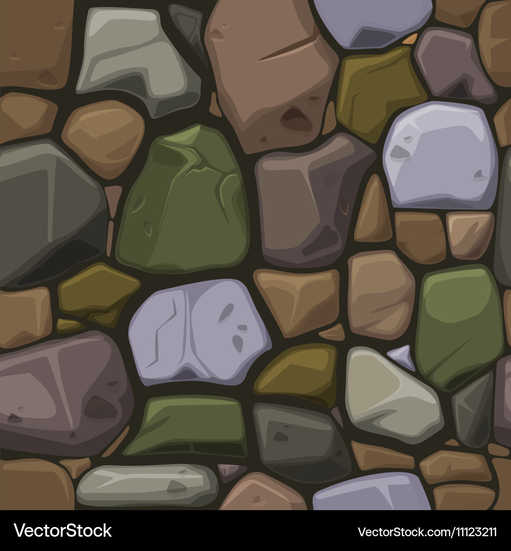 Cartoon Stone Texture Background Royalty Free Vector Image