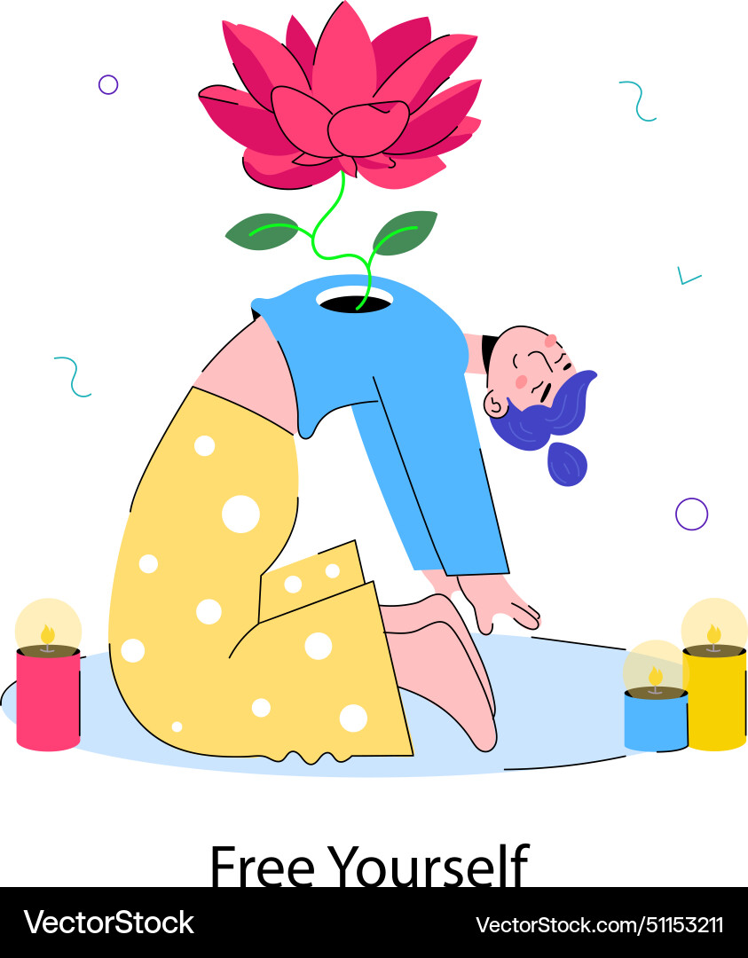 Free yourself Royalty Free Vector Image - VectorStock