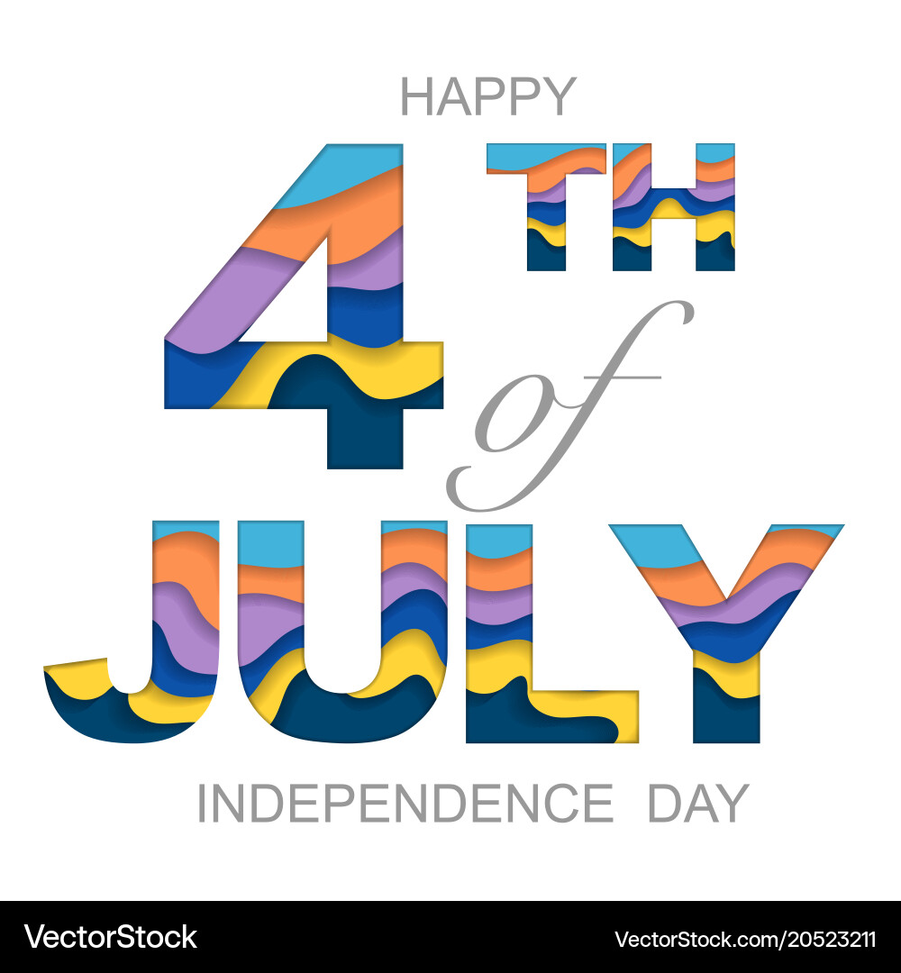 Independence day background Royalty Free Vector Image