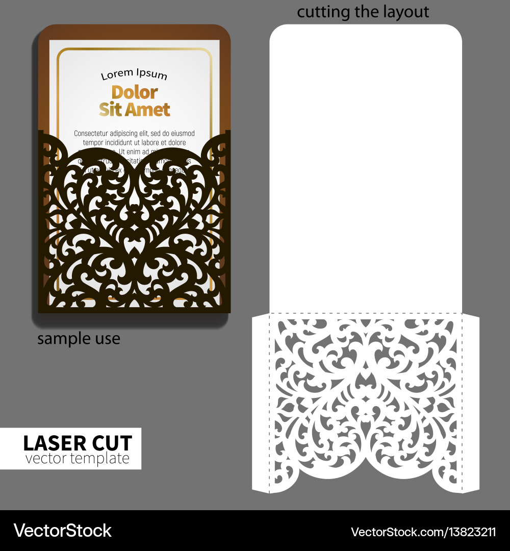 Laser cutting Royalty Free Vector Image - VectorStock