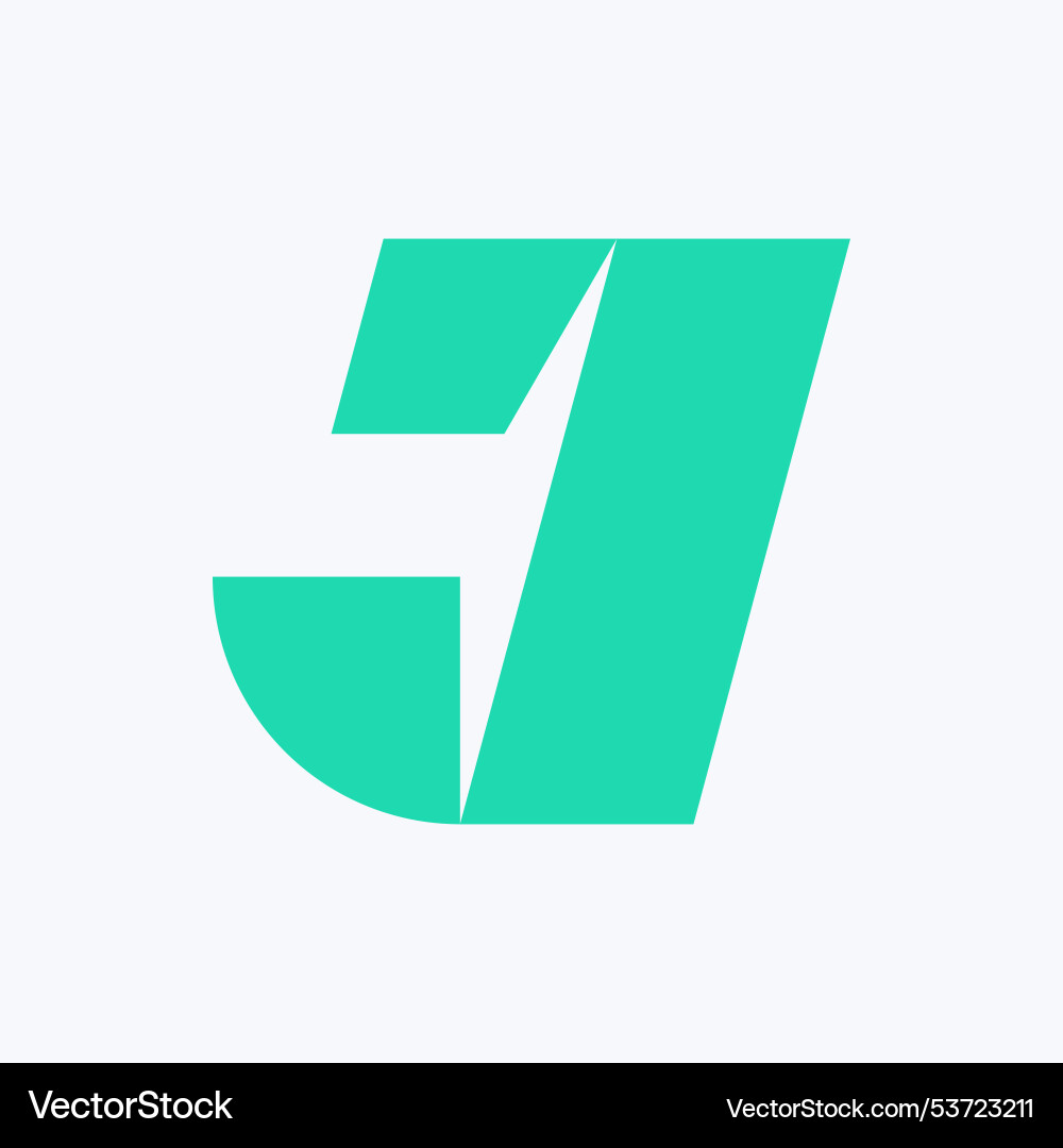 Letter j logo Royalty Free Vector Image - VectorStock