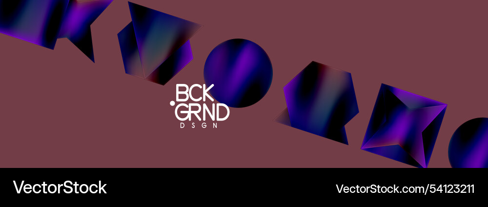 Neon color geometric shapes square triangle circle