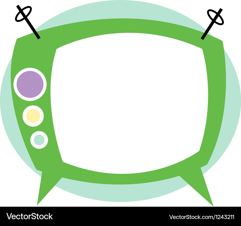 Retro tv Royalty Free Vector Image - VectorStock