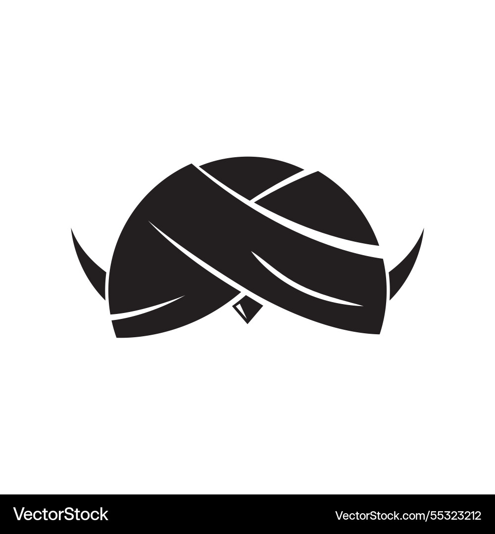 Blangkon icon a typical javanese hat indonesia Vector Image