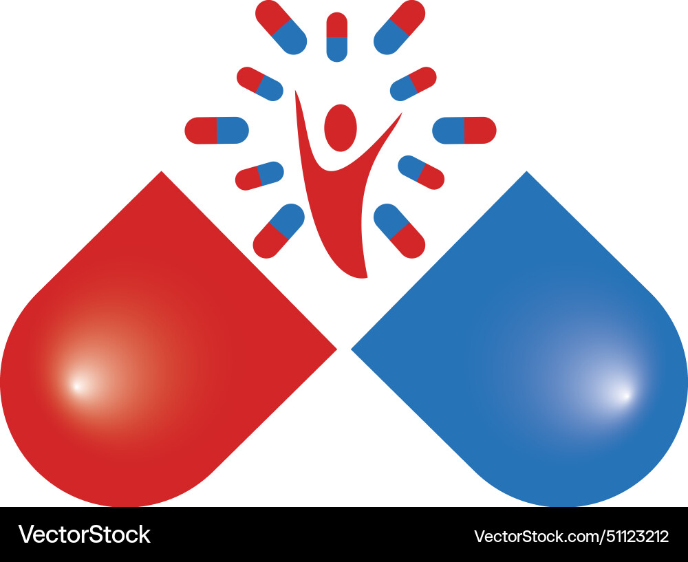 Medical logo creative design Royalty Free Vector Image