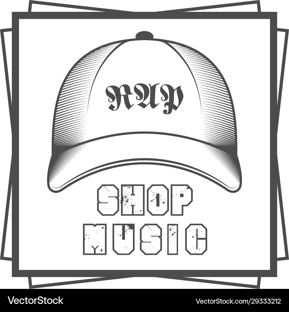 Rap music logo Royalty Free Vector Image - VectorStock