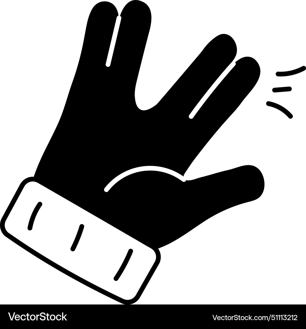 Vulcan Symbol Vulcan Salute Royalty Free Vector Image VectorStock