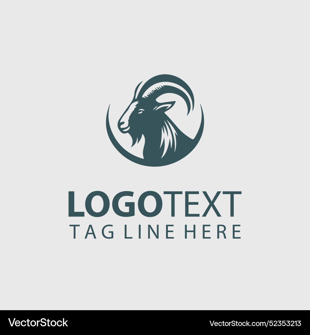 Goat logo Royalty Free Vector Image - VectorStock