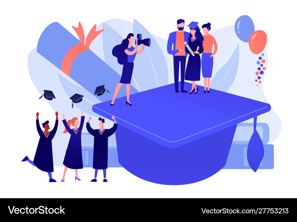 Graduation concept Royalty Free Vector Image - VectorStock