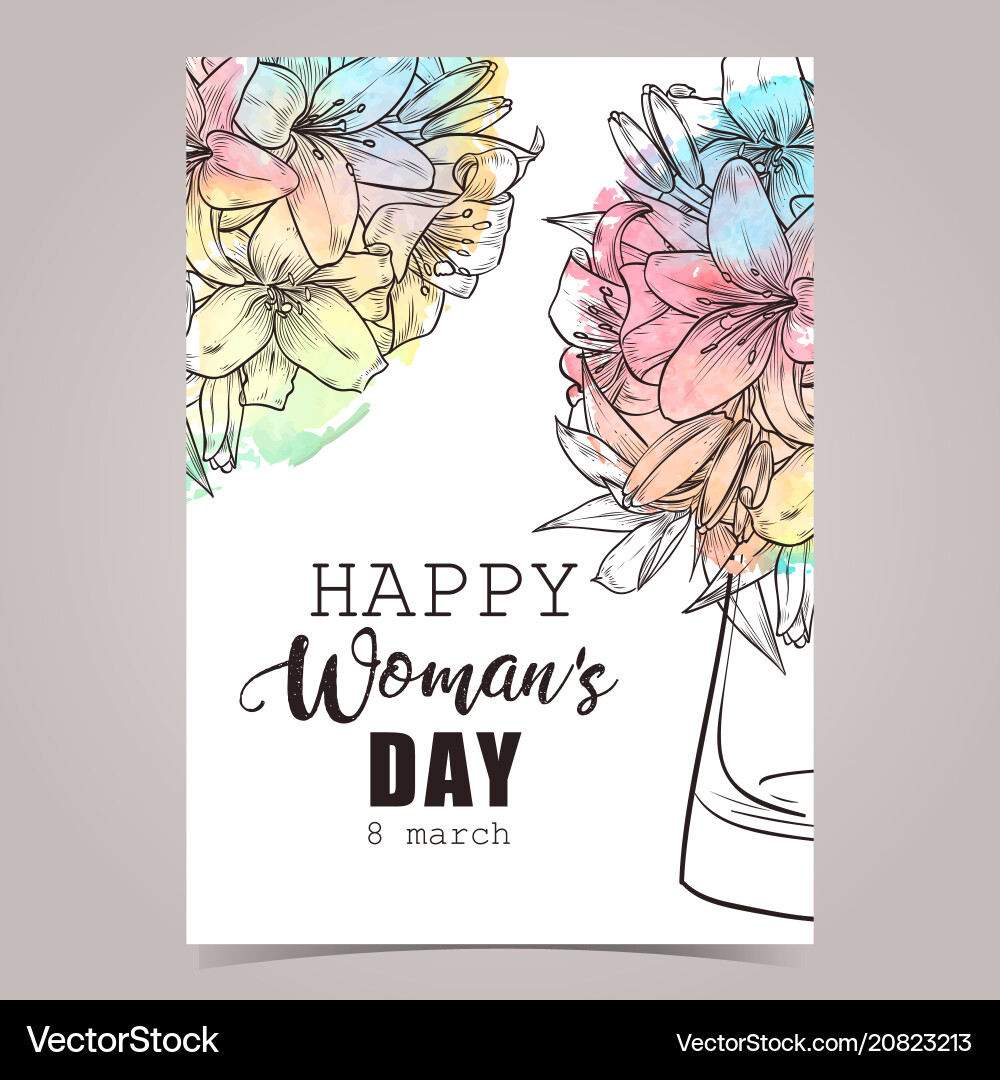 Greeting card design Royalty Free Vector Image