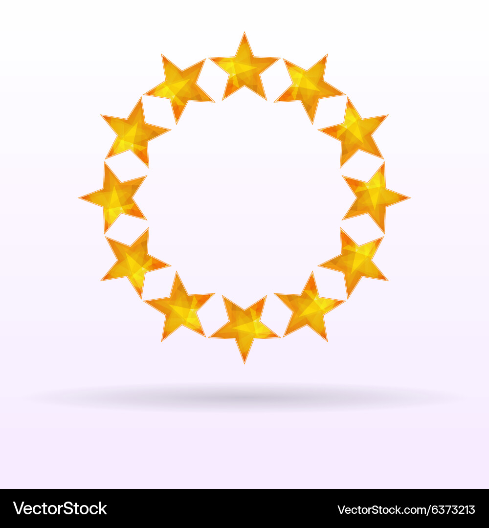 Star Circle Background Royalty Free Vector Image